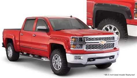 Bushwacker 07 13 Chevy Silverado 1500 Fleetside Pocket Style Flares 4pc