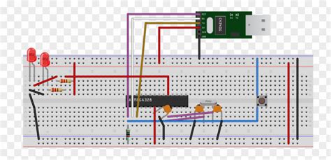 Atmega328 Microcontroller Breadboard Electronics Arduino Wiring Diagram
