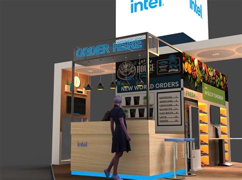 Intel Booth Design One 3d Render Digital Art By Apuart
