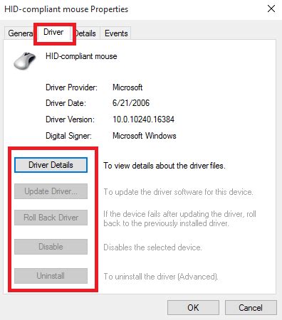 Update Mouse Drivers In Windows
