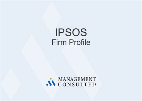 Ipsos Firm Profile Firm Overview And Salary Data