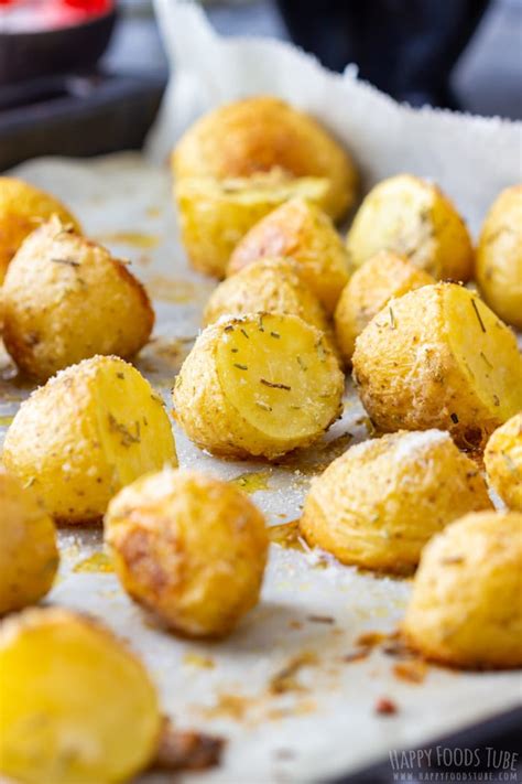 Rosemary Parmesan Roasted Potatoes Recipe Happy Foods Tube