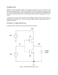 HSPICE Tutorial Circuit Simulation For EECE