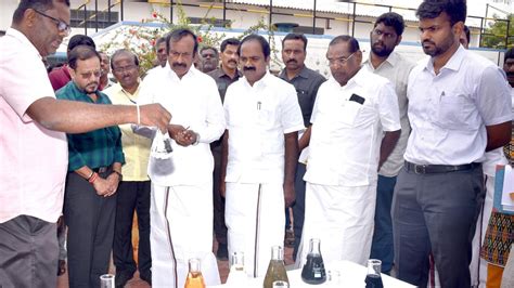 Ministers Inspect Zero Liquid Discharge Units At Perundurai Sipcot The Hindu
