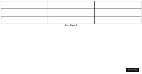 Tic Tac Toe Assignment Codesandbox