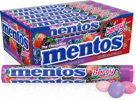 Mentos Candy Chewy Candy Mint Roll Berry Flavored Amazon Exclusive Party