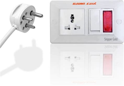 Elegant Casa Extention Board 6amp Universal Socket With Individual Switch 3 Core 1 5mm 1 Socket