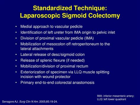 Ppt Laparoscopic Versus Open Colectomy Case Selection And Techniques