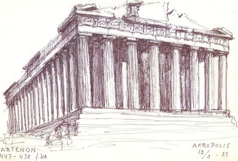 Parthenon Sketch At Explore Collection Of