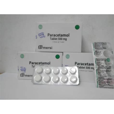 Jual Paracetamol 500mg Tablet 10s Strip Indonesia Shopee Indonesia