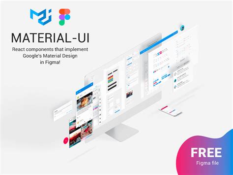 Material React Components Ui Kit Free Figma Resource Figma Elements