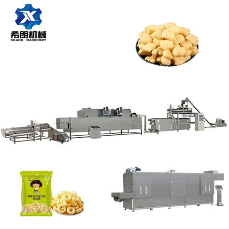 Snack Food Processing Machine Manufacturers Puffed Food Extruder Machine Production Line Corn