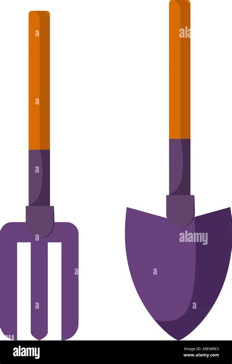 Digging Fork Spade Stock Vector Images Alamy