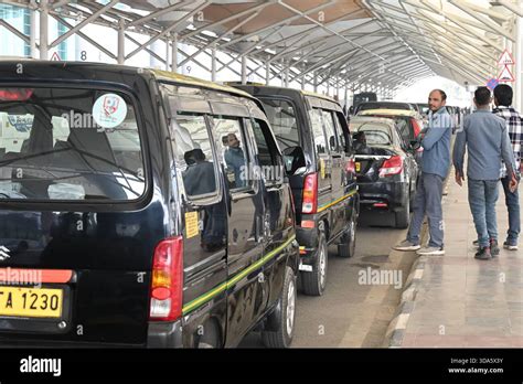 New Delhi India December 8 Taxi Parked At The Igi International