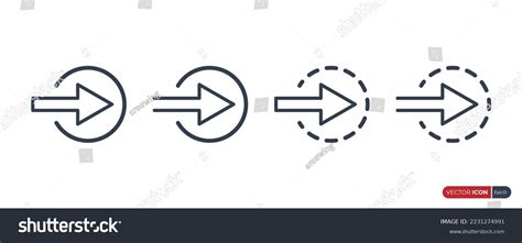 Set Arrow Icons Outline Simple Arrows Stock Vector Royalty Free 2231274991 Shutterstock