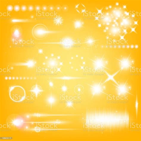 발광 효과의 창조적인 개념 벡터 세트 반짝 검은색에 고립 된 버스트를 별 그림 서식 파일 예술 디자인 크리스마스 배너 축 하 매직 플래시 에너지 레이 Led 조명에 대한