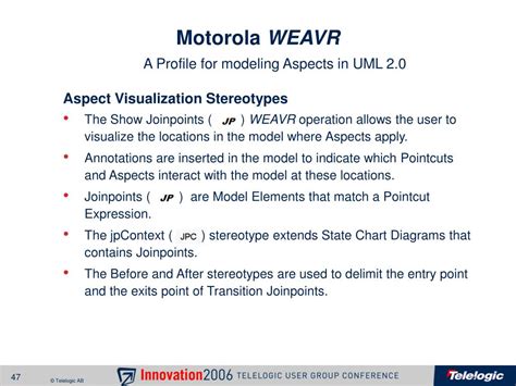 Ppt Motorola Weavr Aspect Oriented Modeling In Tau Powerpoint Presentation Id5338314