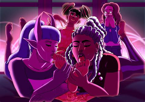 Rule 34 4girls Absurdres Adoration Afro Puffs Alien Alien Girl Alien