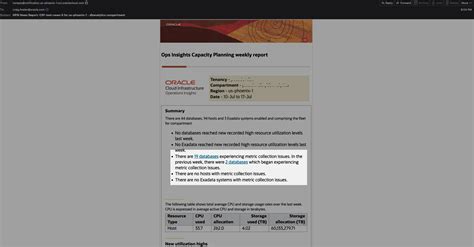 Oci Ops Insights New Features To Enhance Capacity Planning And Performance Management