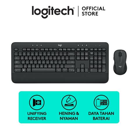 Promo Logitech MK Advanced Wireless Combo Keyboard Mouse Diskon Di Seller Logitech