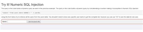 Solved Try It String Sql Injection The Query In The Code