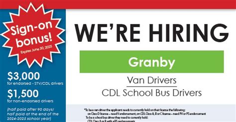 Crec Is Hiring Bus And Van Drivers Granby Public Schools