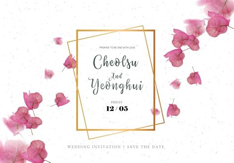 결혼식 결혼 웨딩 초대장 축하 사진이미지일러스트캘리그라피 채이작가