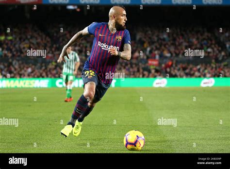 Arturo Vidal During The Match Between Fc Barcelona And Real Betis