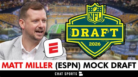 Espns Matt Millers 2 Round 2026 Nfl Mock Draft 6 Wide Receivers Taken In Round 1