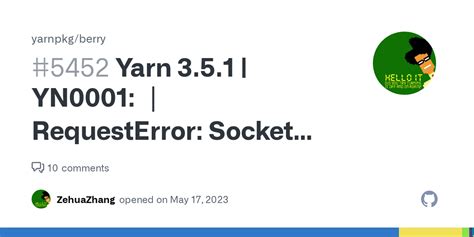 Yarn 351 Yn0001 │ Requesterror Socket Connection Timeout · Issue 5452 · Yarnpkgberry