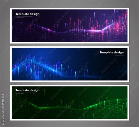 Abstract Technology Data Visualization Background Network Futuristic