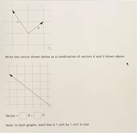 Solved Write The Vector Shown Below As A Combination Of Chegg