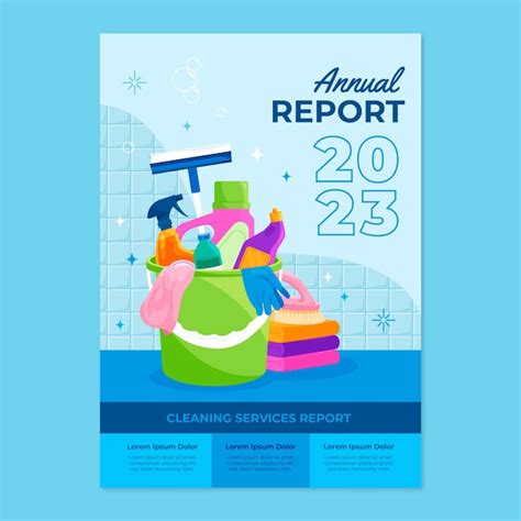 그라디언트 청소 서비스 템플릿 무료 벡터