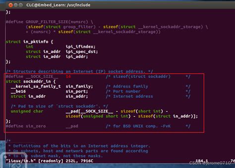 Linux中查看内核定义好的结构体的方法linux内核结构体查询 Csdn博客