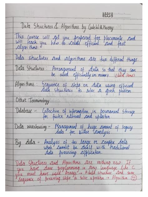 Dsa Completenotes Pdf Subroutine Time Complexity