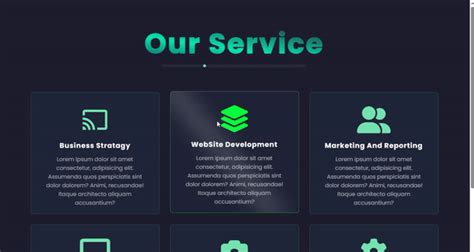 How To Create Our Service Section Using HTML And CSS