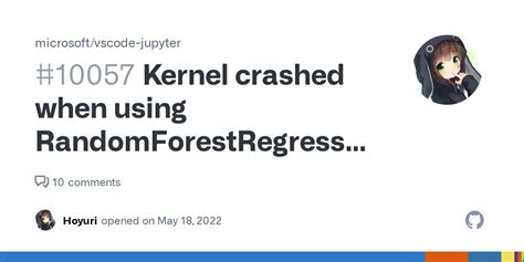 Kernel Crashed When Using Randomforestregression Module From Sklearn