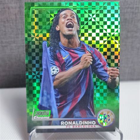 Ronaldinho Topps Stadium Chrome Barcelona Numbered Card 175 Football