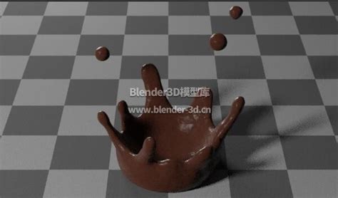 巧克力贴图 Blender材质球纹理贴图模型下载 Blender3d模型库