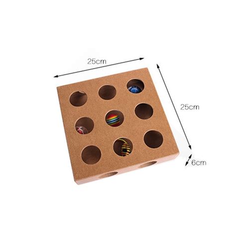 Interactive Wooden Cat Toy Puzzle Box With Peek Play Mice Free Shipping And 50 Off