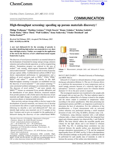 Pdf High Throughput Screening Speeding Up Porous Materials Discovery