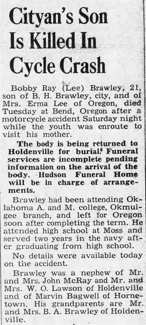 Bobby Ray Brawley 1927 1949 Find A Grave Memorial