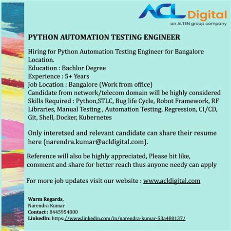 Narendra Kumar On Linkedin Qaautomation Automationtestingengineer