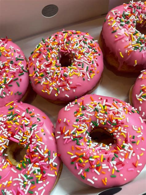 Delicious Pink Frosted Donuts