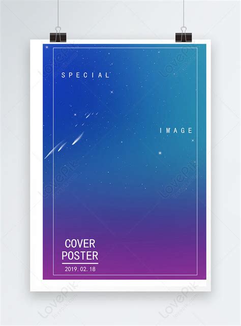 파란색 보라색 크리 에이 티브 그라데이션 달 산 표지 포스터 디자인 이미지 사진 464001878 무료 다운로드