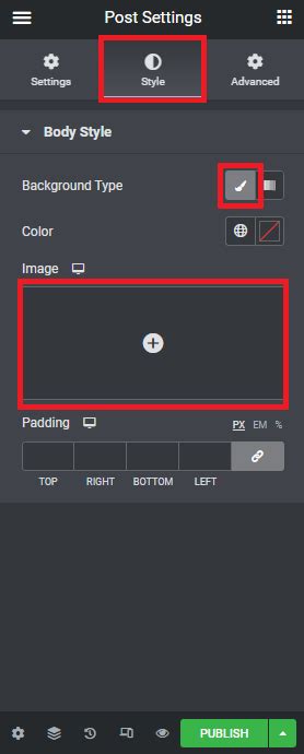 how to use elementor to add background images to any page and section
