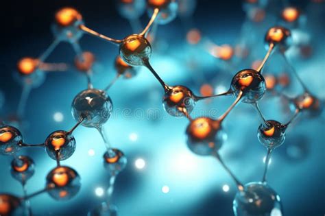 Science Molecular Structure Background With Atom Molecule Medical Concept Stock Illustration