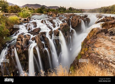 Multiple Streams Comprise The Epupa Falls On The Kunene River In The