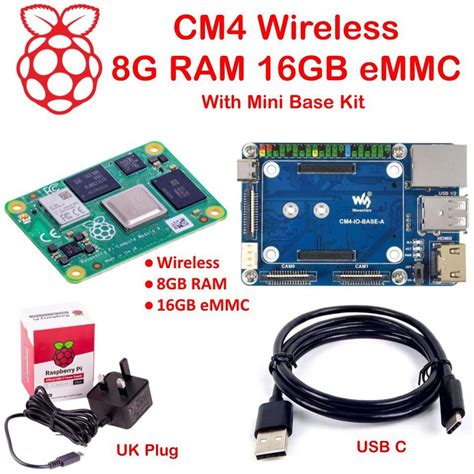Raspberry Pi Cm4 Wireless 8g Ram 16g Emmc And Kits