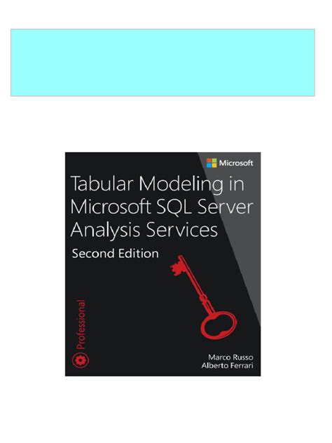 tabular modeling in microsoft sql server analysis service marco russo